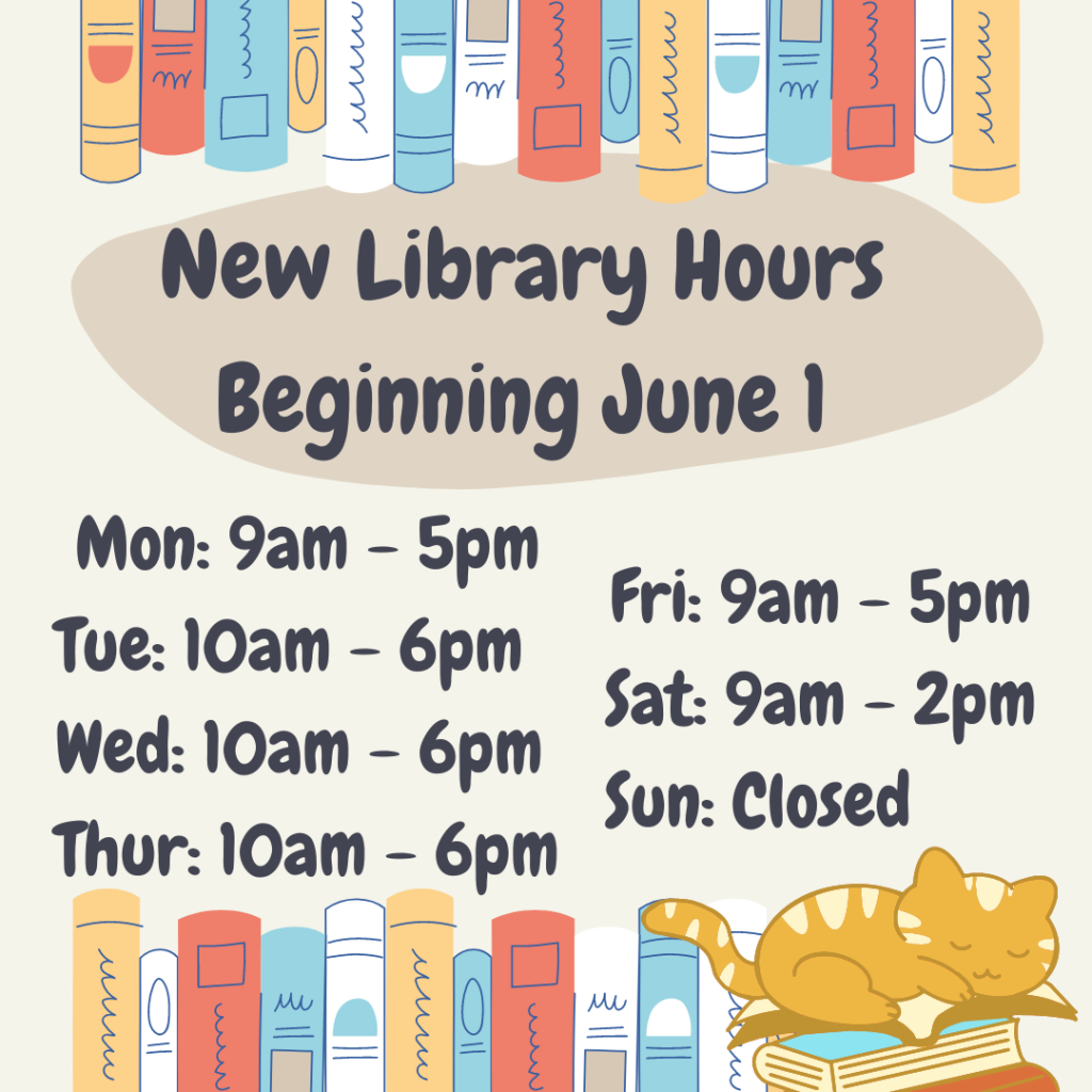 Summer Library Hours | Focus on Renewal