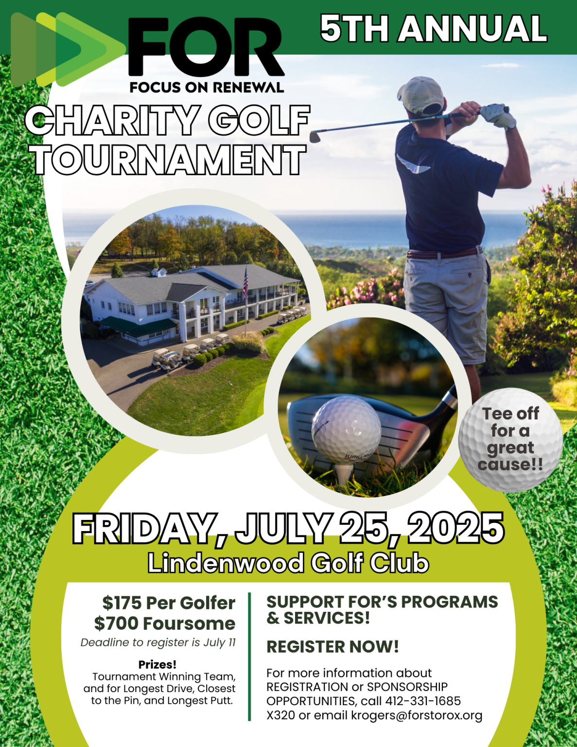 5th Annual FOR Charity Golf Outing | Focus on Renewal